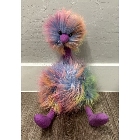 Jellycat | Toys | Jellycat Rainbow Pom Pom Bird Plush Med 4 Ostrich ...